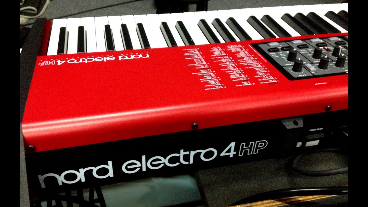nord electro 4 hp red stage keyboard organ review - YouTube