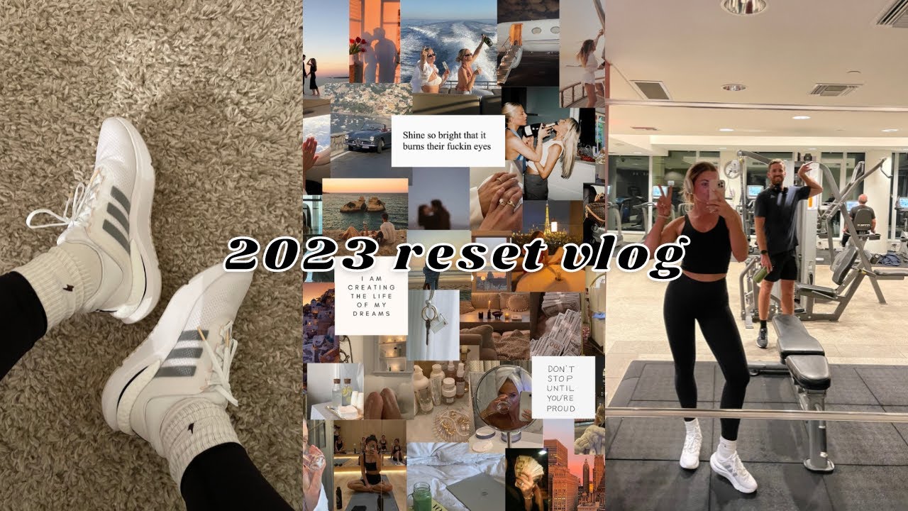2023 RESET VLOG: vision board comparison, new year goals and a beauty ...