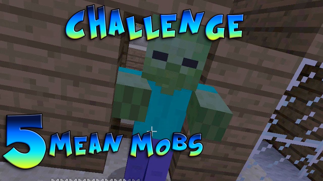 Minecraft Xbox - Challenge Mean Mobs - Tricky Zombie! [5] - YouTube