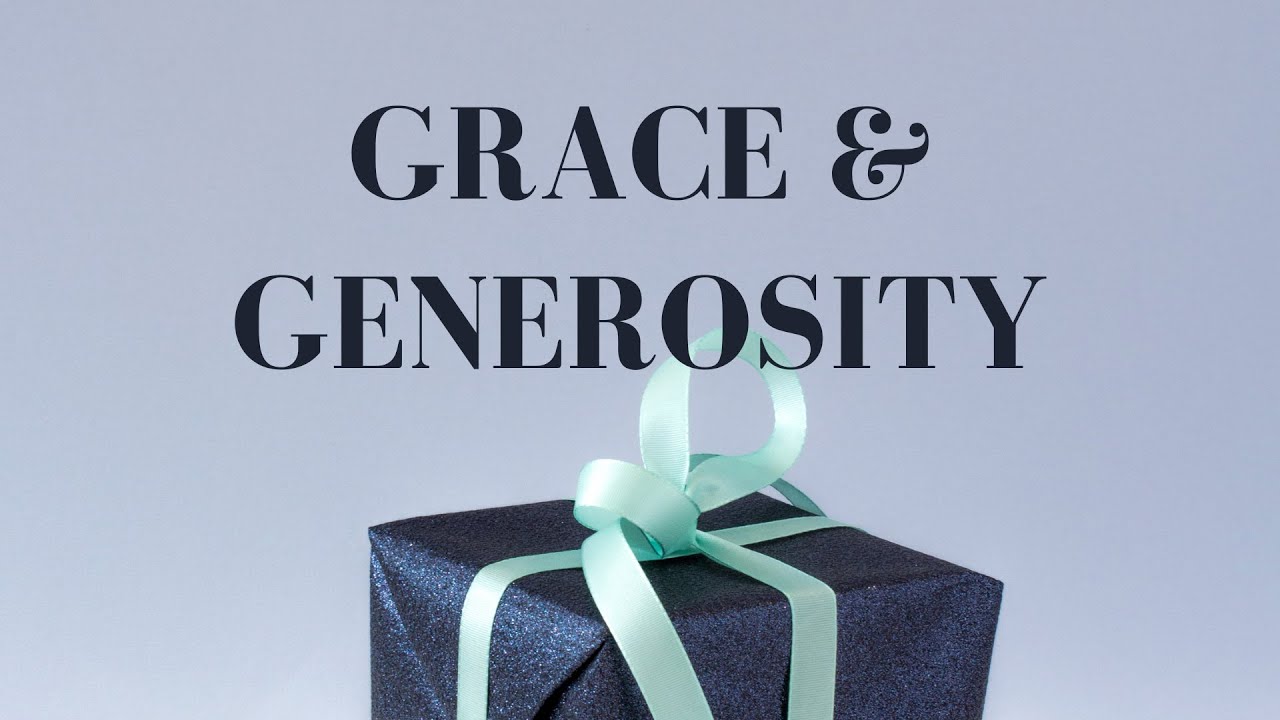 Grace: The Foundation of Generosity | Natalie Rosner - YouTube