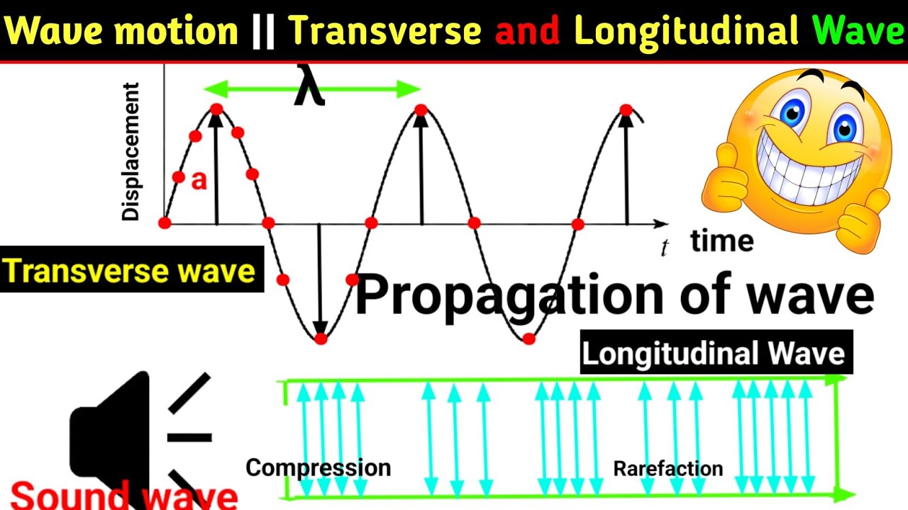 Wave motion 02 || Class 12 Waves || Types of Waves|| Transverse and ...
