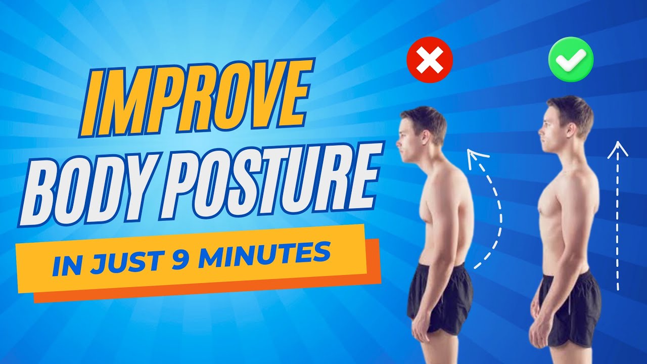 Improve Your Posture at Home In 9 Mins - YouTube