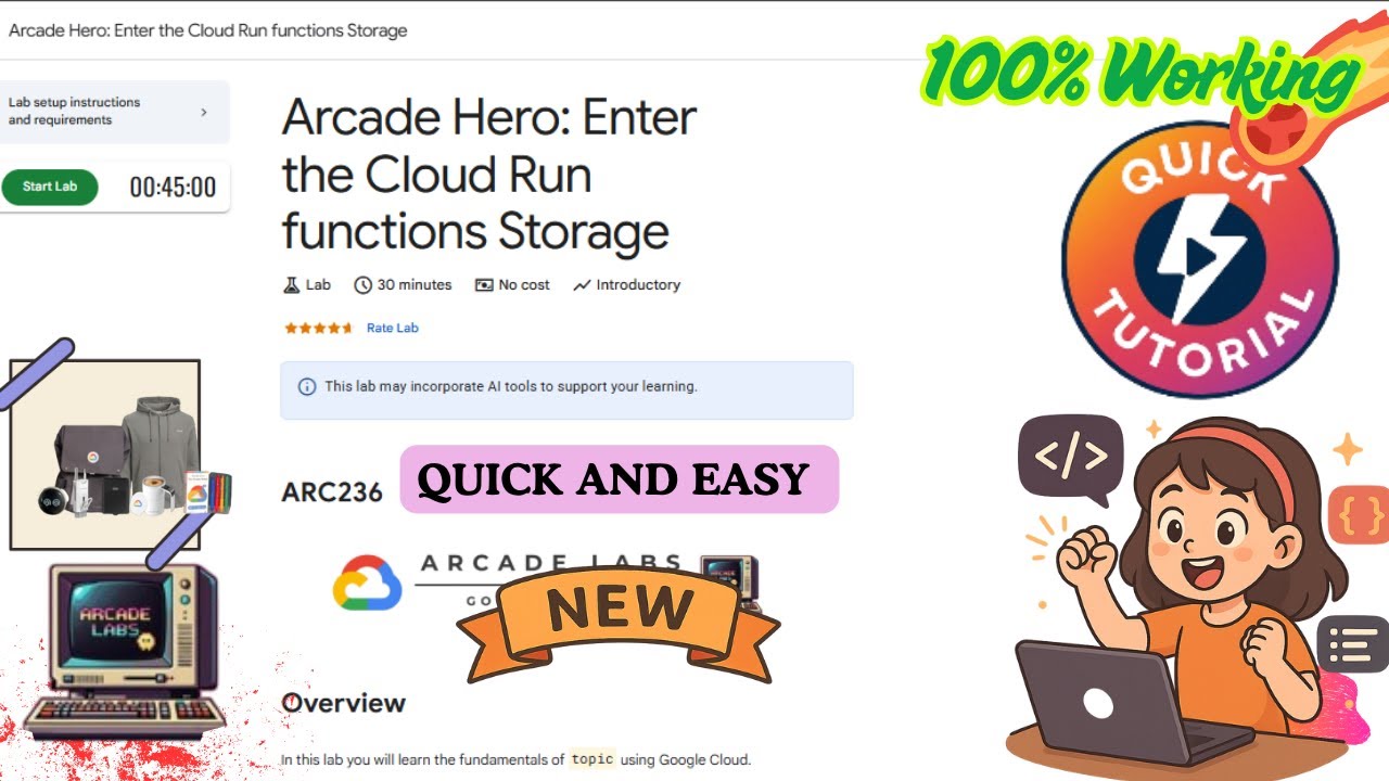 Arcade Hero: Enter the Cloud Run functions Storage #ARC236 #qwiklabs # ...
