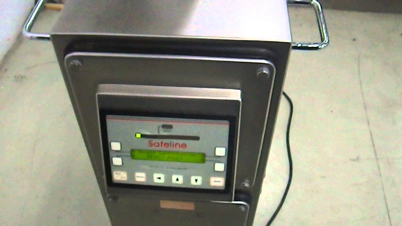 Safeline metal detector checker - YouTube