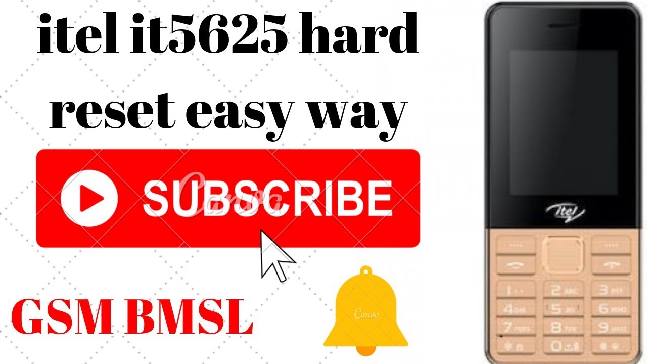 itel it5625 hard reset easy way - YouTube