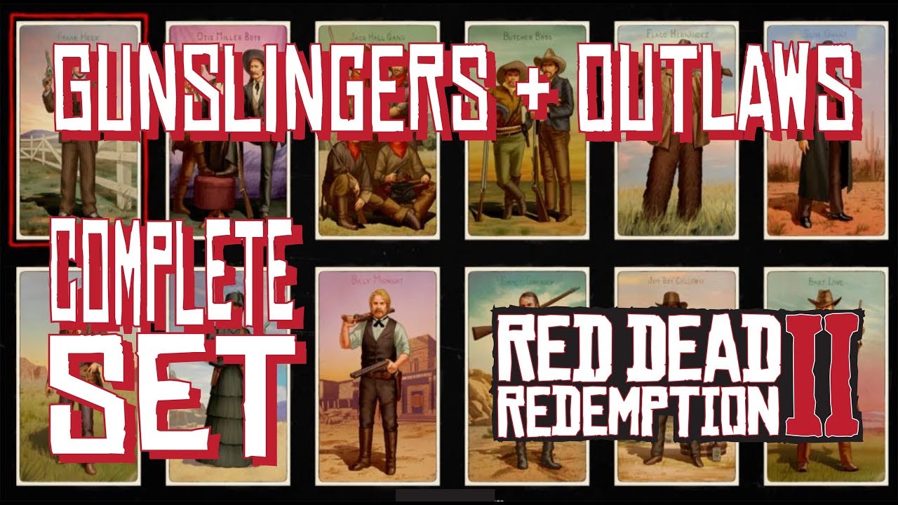 Famous Gunslingers and Outlaws 12 Cigarette Card Set Red Dead ...