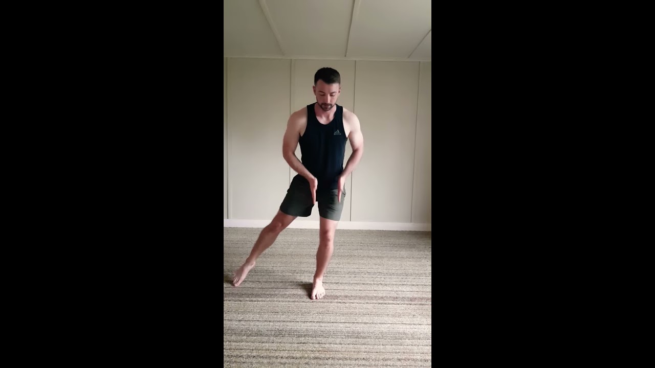 Single leg - 4 point reach, exercise demo - YouTube