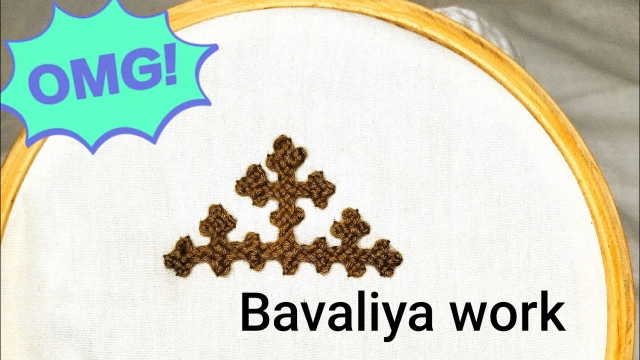 Bavaliya work || Gamthi design|| Sindhi work || #embroidery #stitching ...