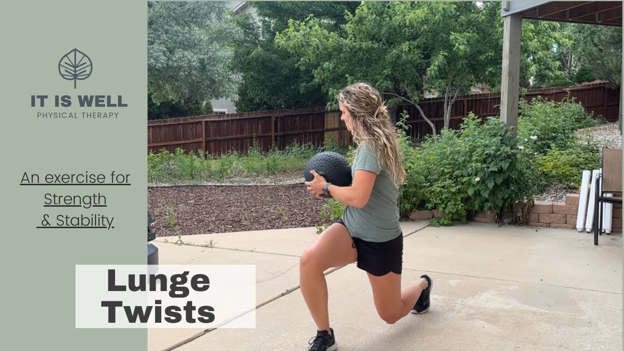 Walking Lunge with a Twist - YouTube