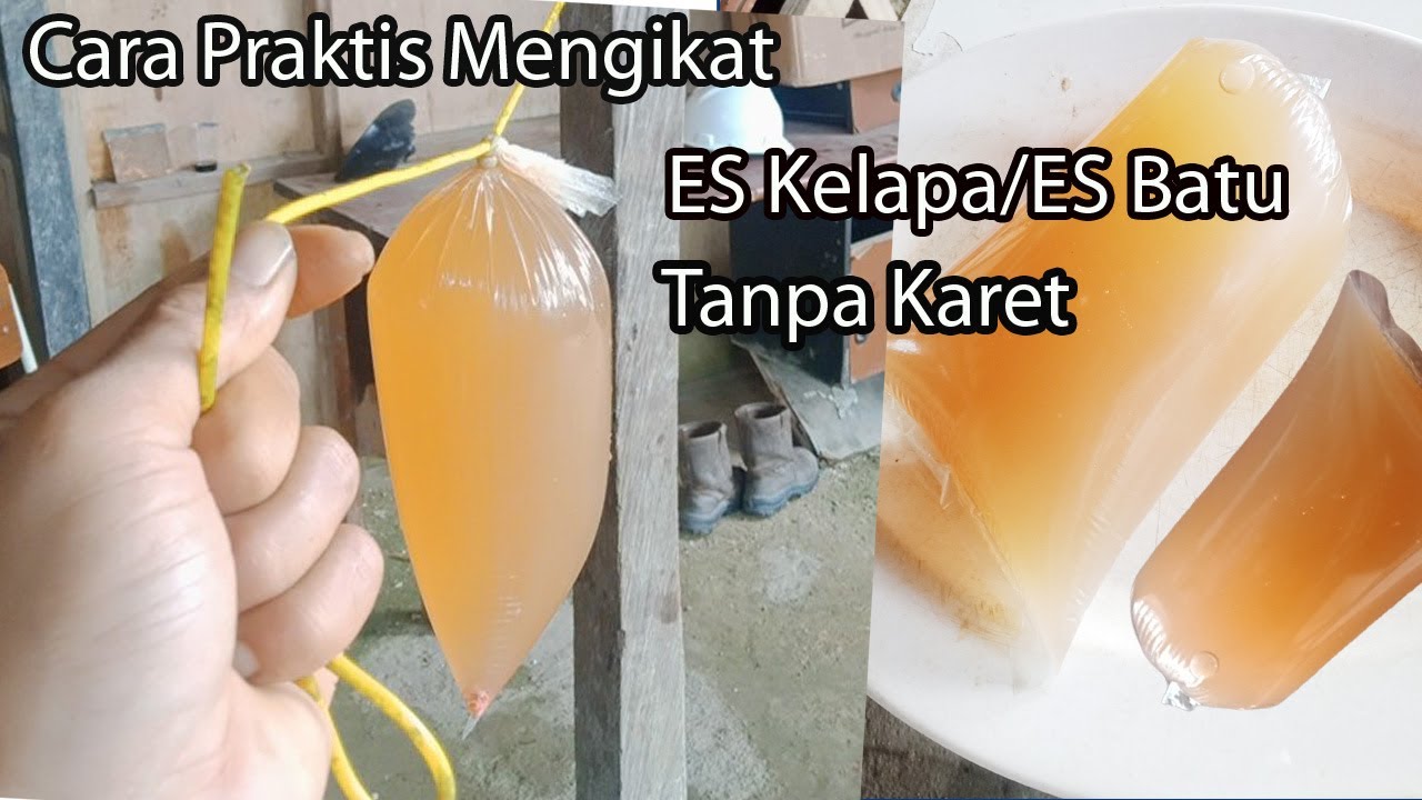 Cara Praktis Mengikat Plastik Es Batu Tanpa Karet Youtube