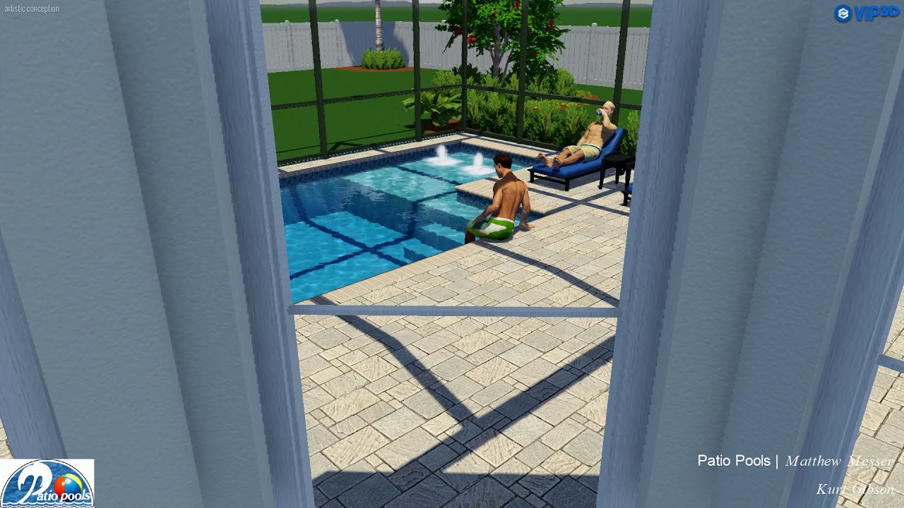 Gibson Swimming Pool - Patio Pools - YouTube