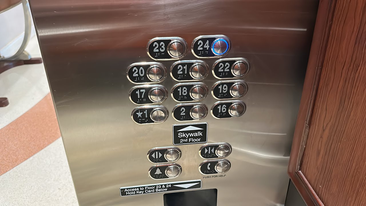 Schindler 6400NA High Rise Elevators at Rosen Center- Orlando, FL, USA - YouTube