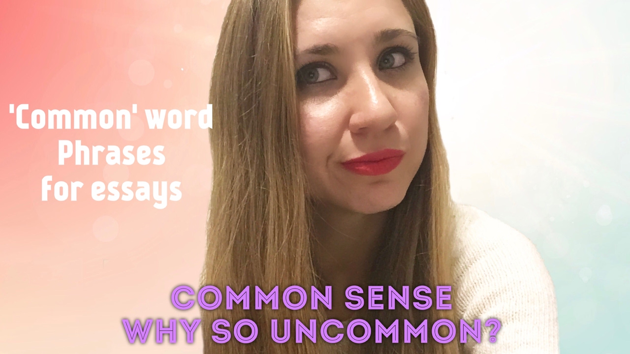 40 word "common" phrases for essays - YouTube
