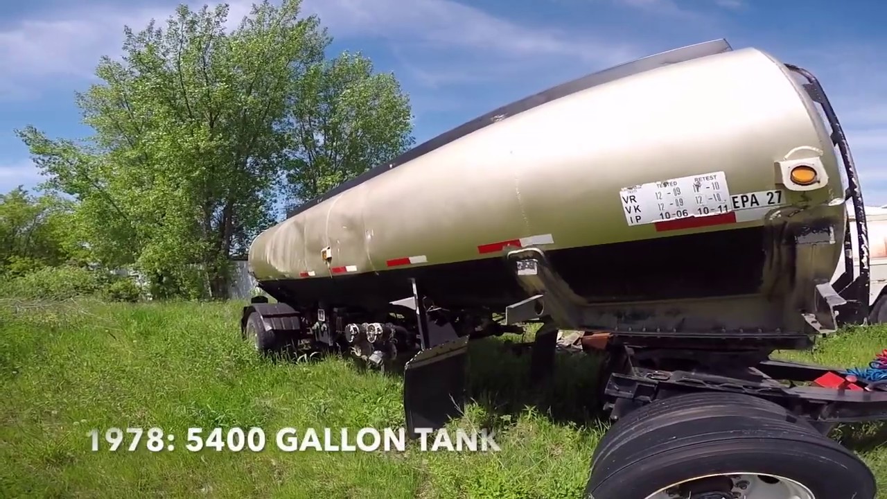 1978 Trailer Tank 5400 Gallon Damaged#25 - YouTube