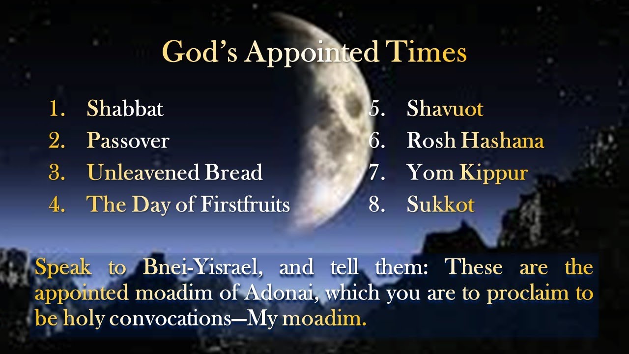 All the Moedim, or God’s appointed times - YouTube