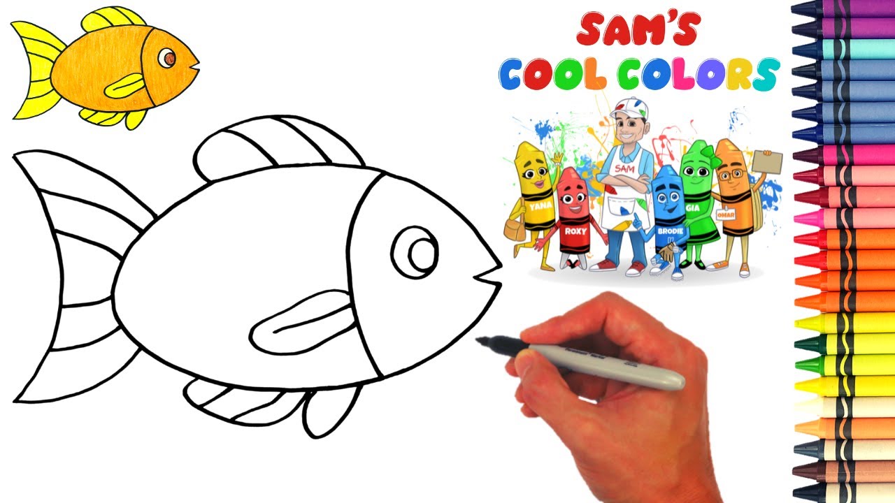 How To Draw a Goldfish | Drawing a Cute Goldfish Easy - YouTube