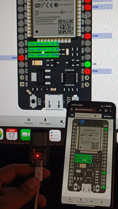 Esp32 Gpio Viewer New Power Full Library 🔥 #iot #diy #gpio #esp32 #electronics #ytshort #viral ...