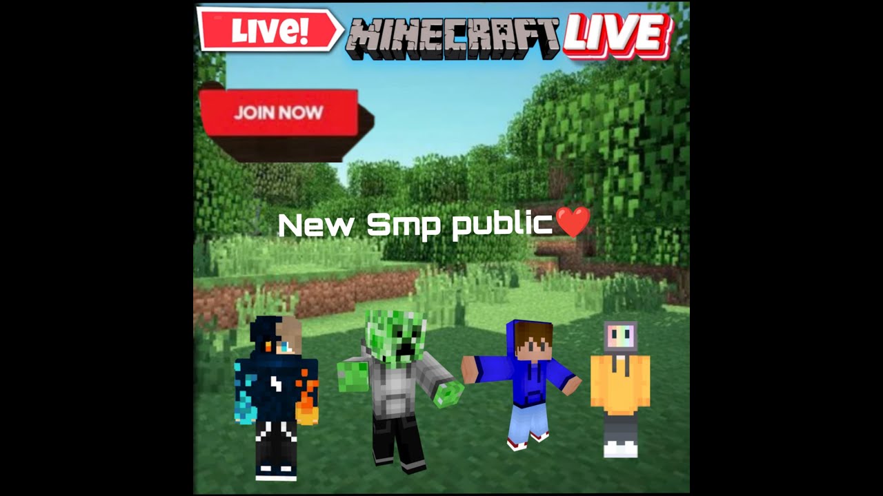 new smp mincraft join now java + pe - YouTube