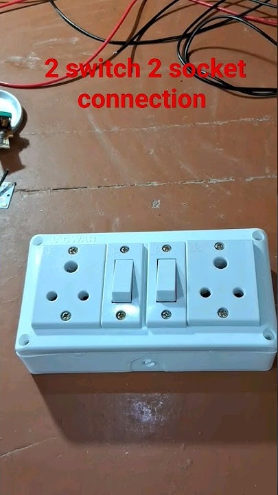2 switch 2 socket connection, 2socket 2switch connection, electric board connection #shorts ...