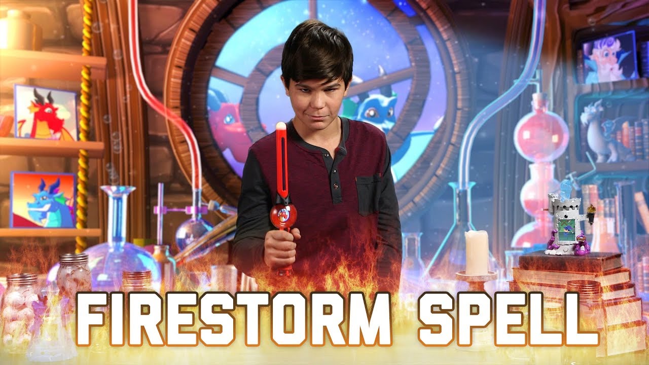 Wizard Wand Academy: Firestorm Spell - YouTube