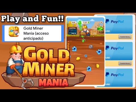 Gold Miner Mania app Gana Dinero jugando apps paypal Games Online ...