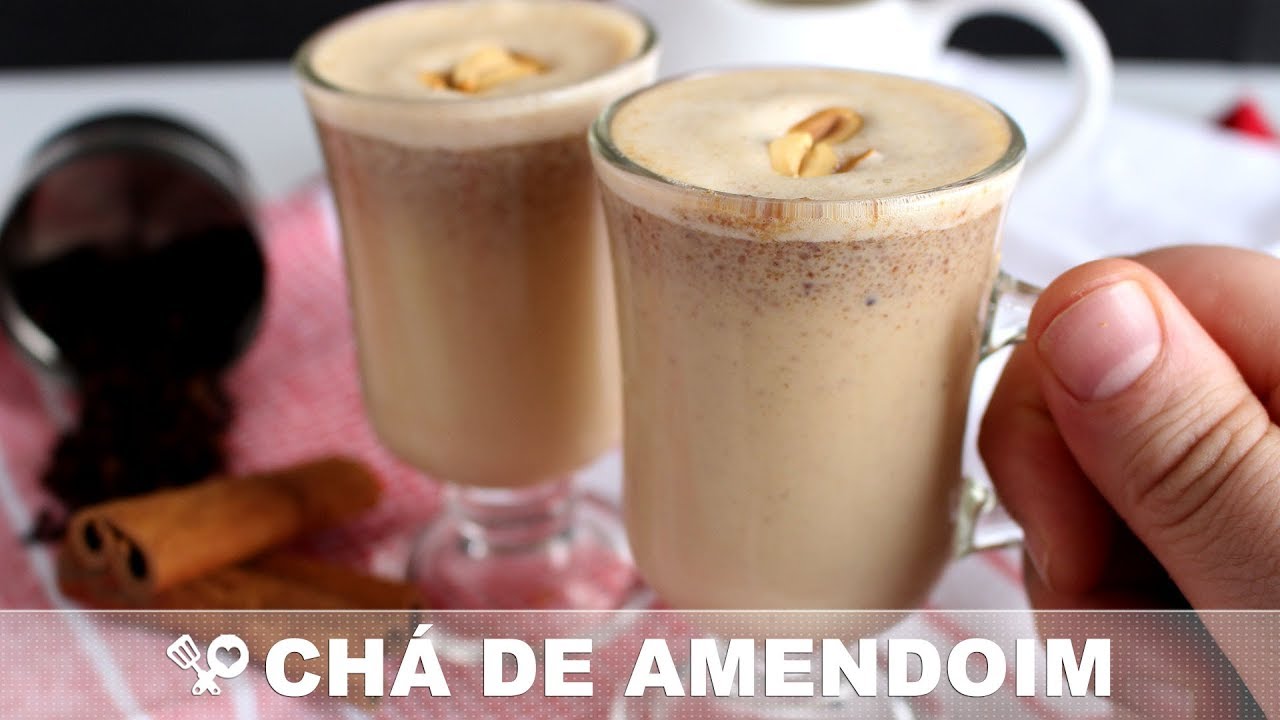 CHÁ DE AMENDOIM OU BEBIDA CREMOSA DE AMENDOIM - RECEITAS QUE AMO - YouTube