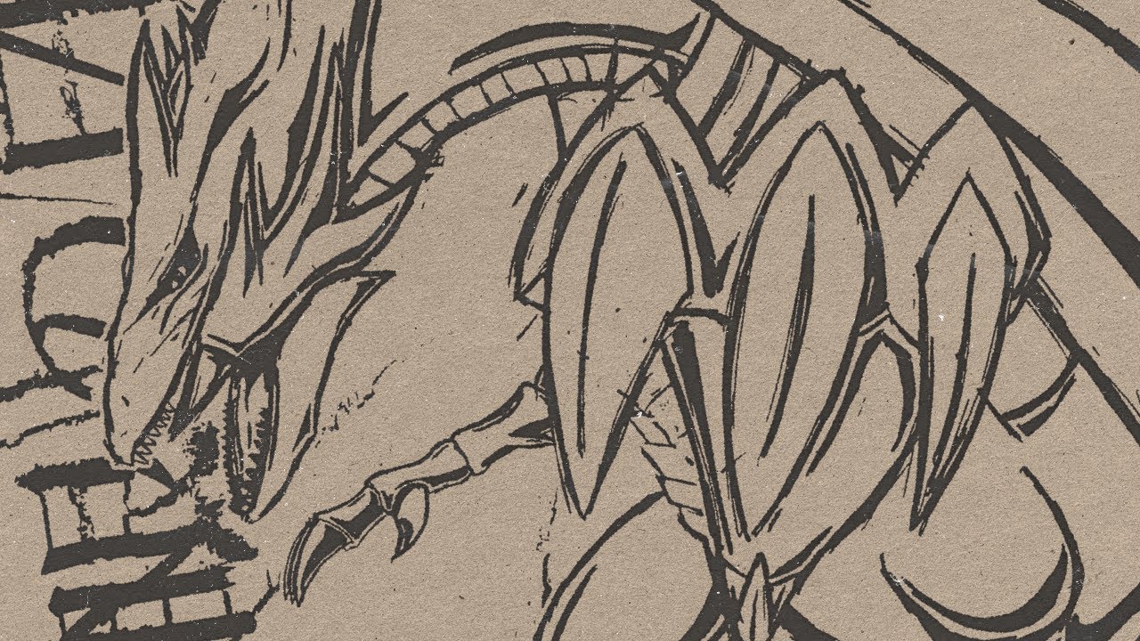 Blue-Eyes White Dragon drawing · Creatober Day 10 [Timelapse] - YouTube