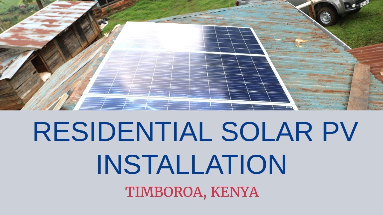 RESIDENTIAL SOLAR PV SYSTEM INSTALLATION IN TIMBOROA - YouTube