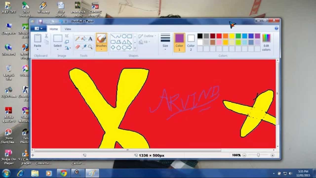 how to paint letter X - YouTube