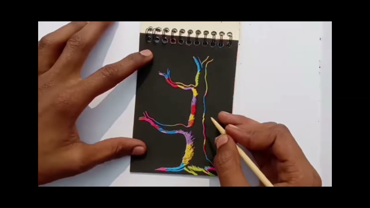 paintings in scratch notepad - YouTube