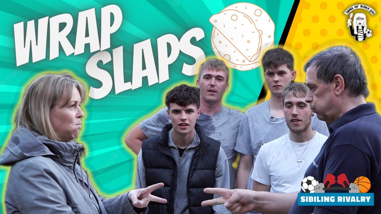 VERY FUNNY! FAMILY WRAP SLAPS!! | Tortilla Wrap Slap Challenge ...