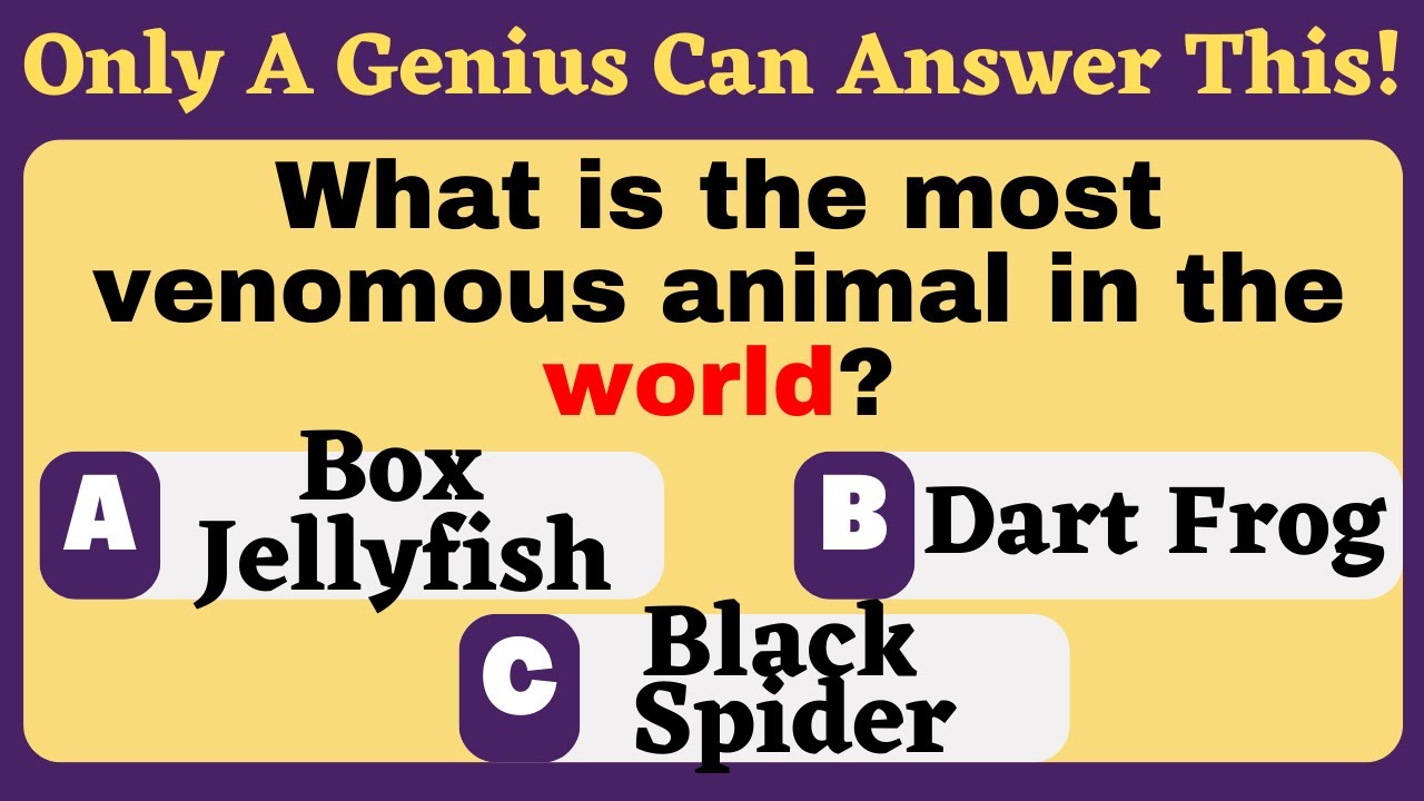 General Knowledge QUIZ!! | TRIVIA | CHALLENGE | QUESTIONS | gk 2023 #20 ...