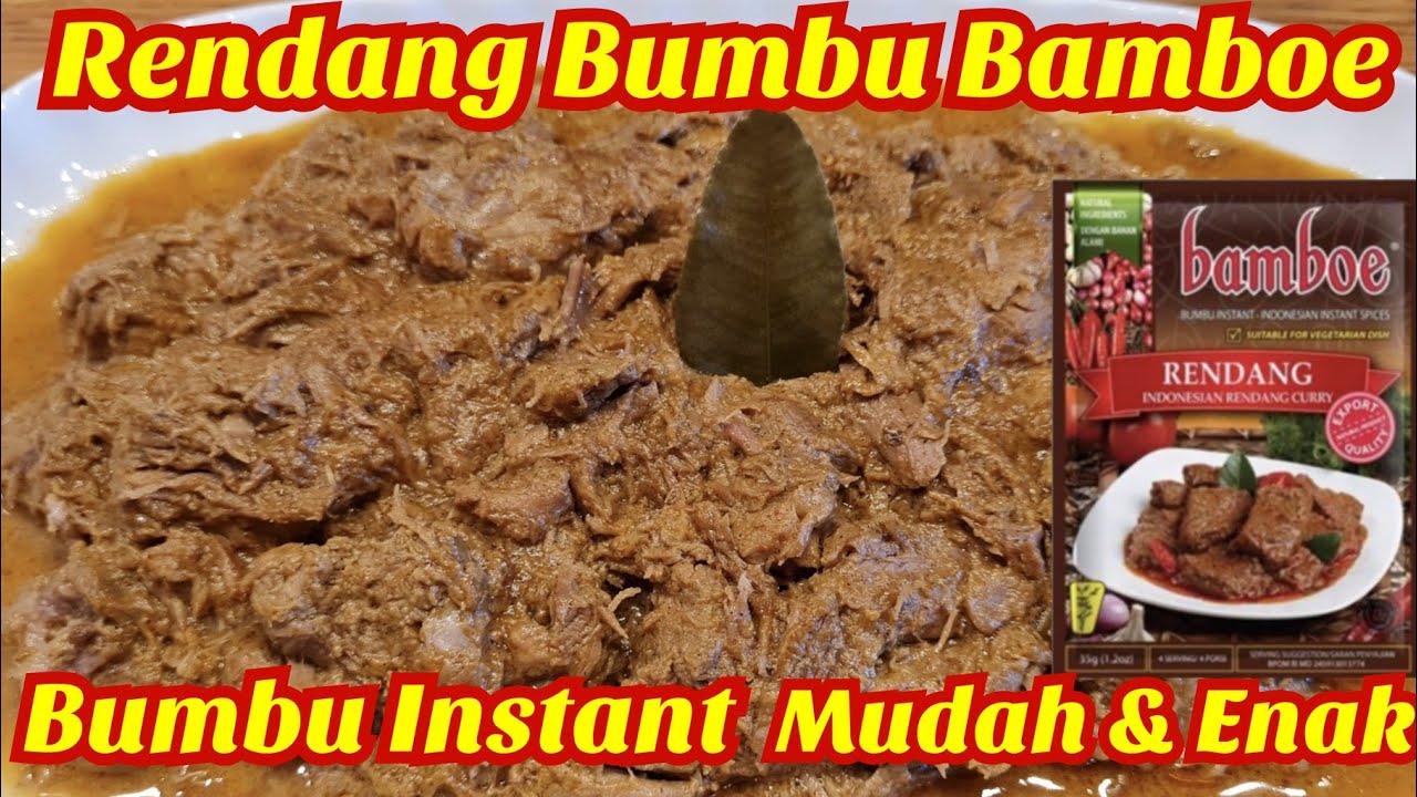Rendang Bumbu Instant Bamboe Indonesia. Praktis, Mudah & Enak. #rendang ...