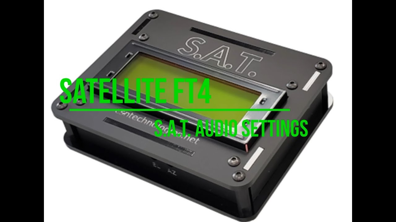 FT4 on amateur radio satellites with SAT controller - YouTube