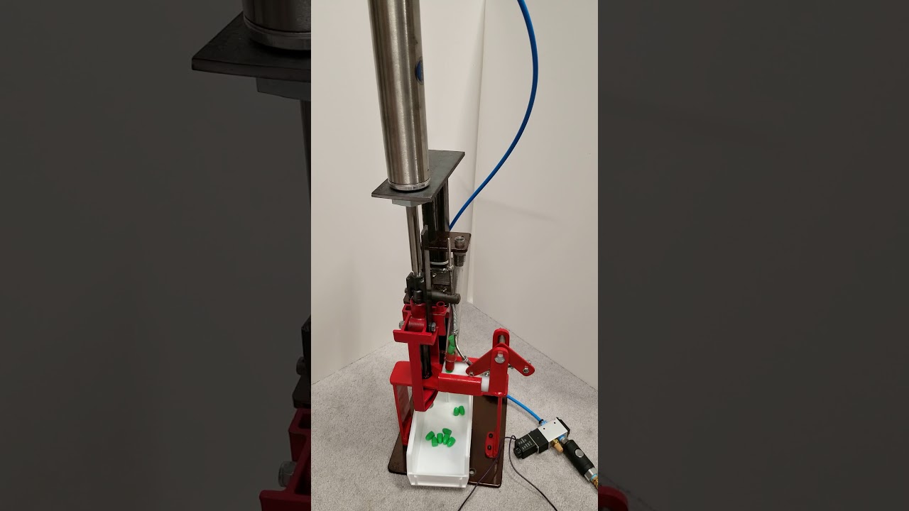 Automated bullet sizer - YouTube
