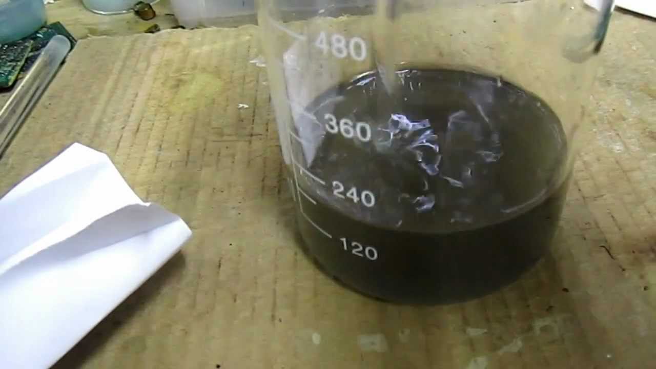 Precipitating gold. - YouTube