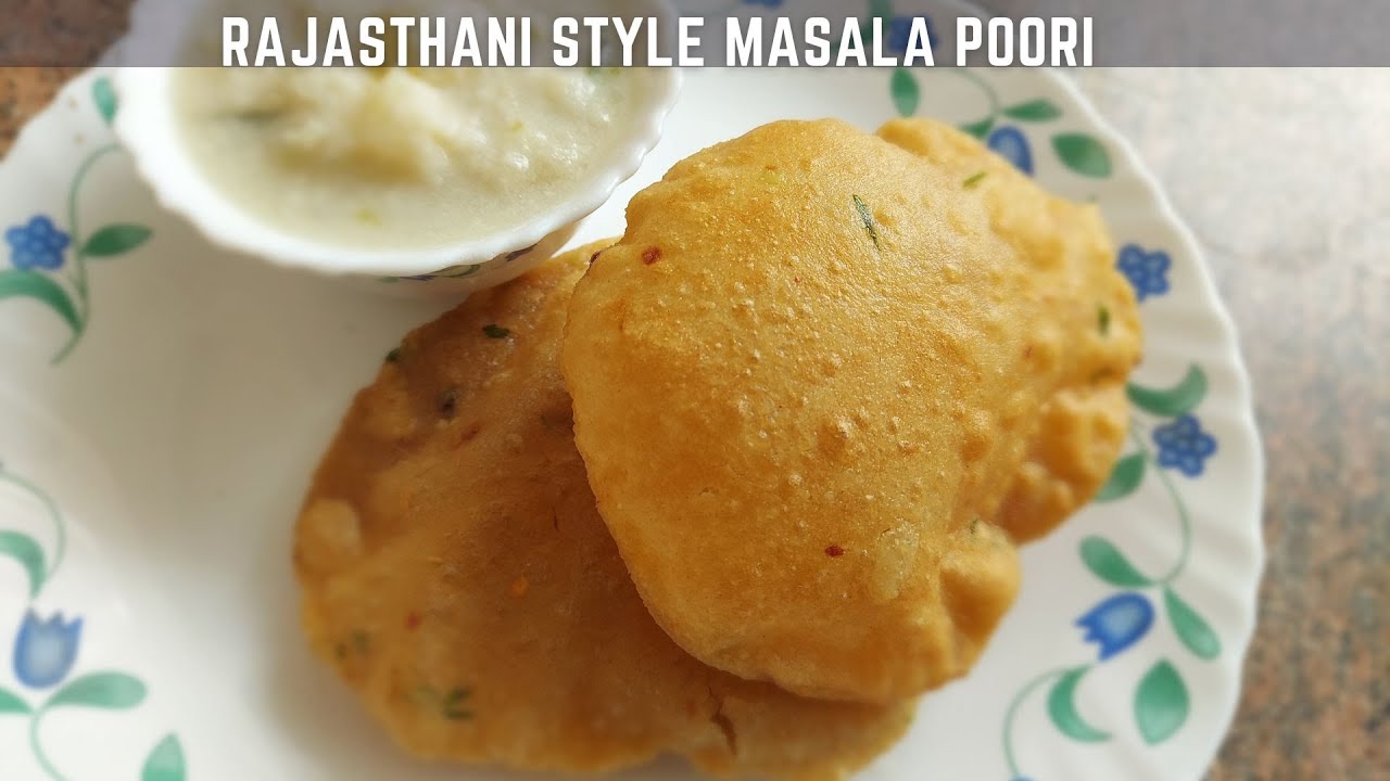 Rajasthani Style Masala Poori Recipes In Tamil | Breakfast & Dinner ...