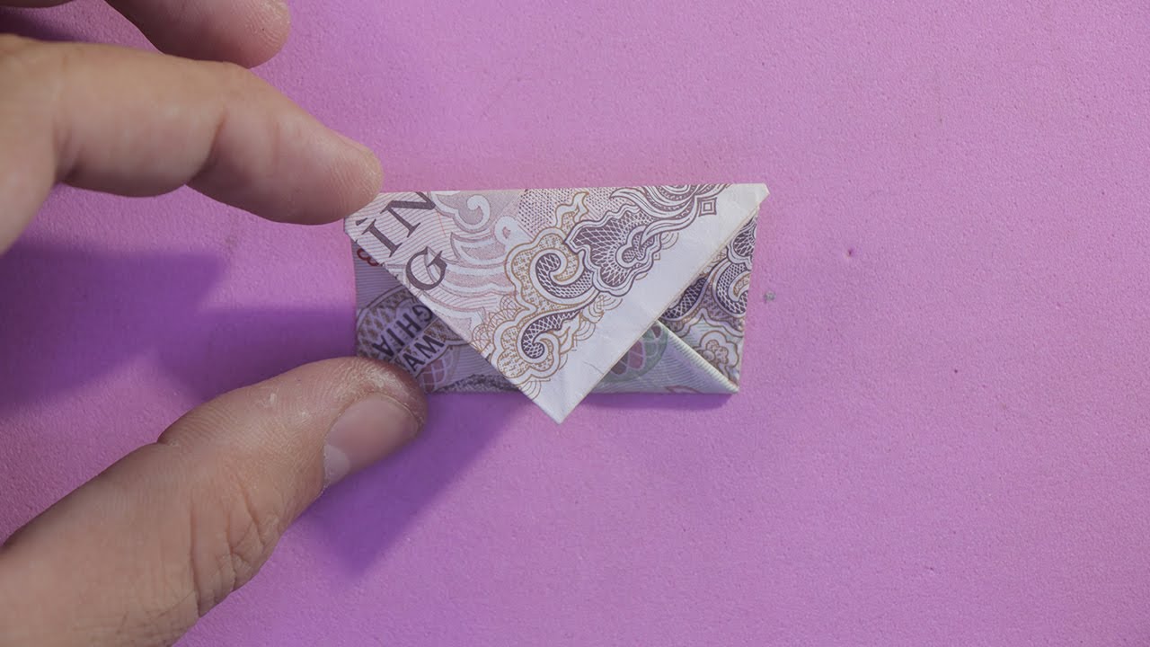 How to make an origami money envelope easy - YouTube
