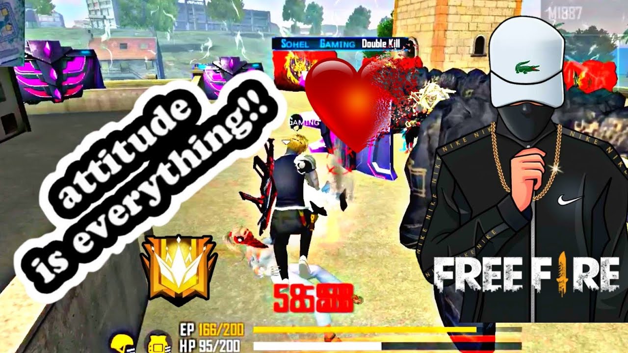 Free Fire 🔥 Attitude Status 😈 Free Fire Boys Attitude 😈 Shayari Status ...