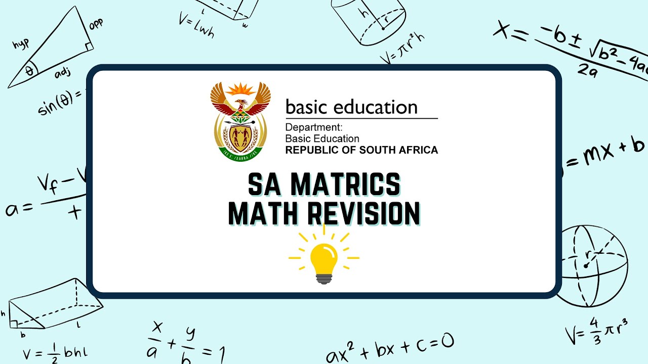 MATHS MATRIC REVISION: Term 3: Trigonometry - YouTube