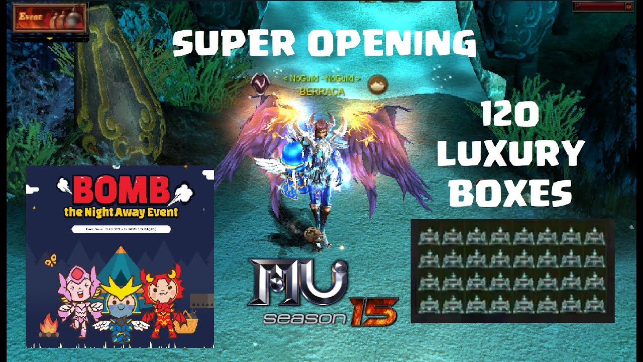 OPENING 120 LUXURY BOXES 😼🤑 - MU ONLINE SEASON 15.2 - YouTube