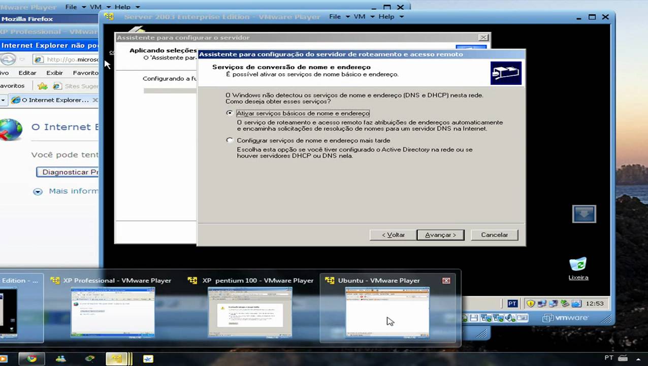 Compartilhando Internet no windows 2003 - YouTube