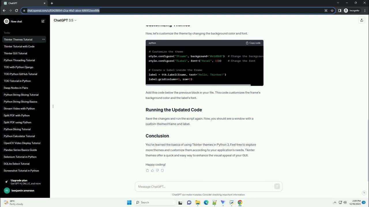 Tkinter Themes Python 3 Youtube