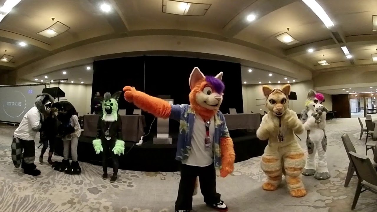 Furry 360 FE 2018 Impossible Fursuit Charades - YouTube