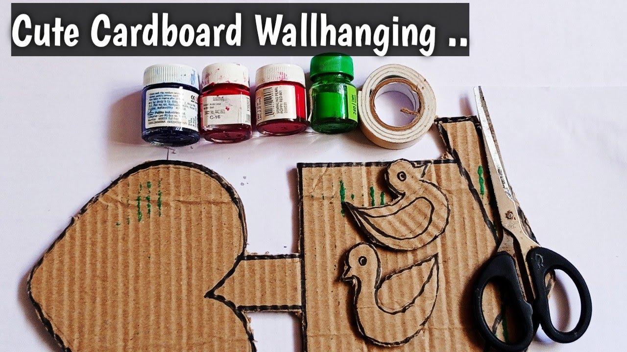 Cardboard wallhanging craft tamil/Wall decoration ideas in Tamil ...