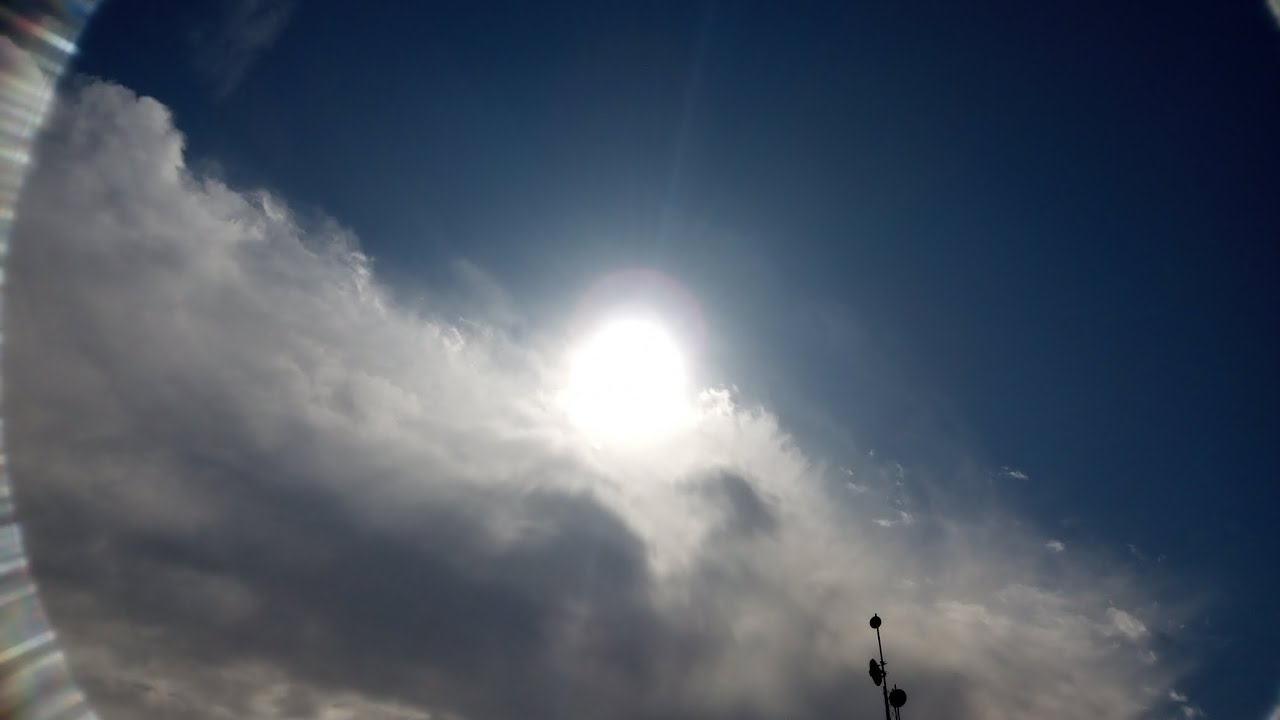 6/22/23 Overcast Morning Sky View/Sun View - YouTube