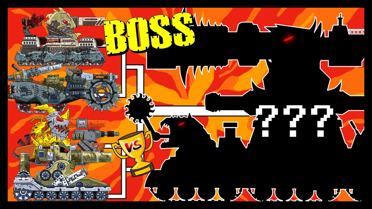 Мега танки VS Мега Босс | Kv44 VS Dorian VS Karl44 VS Leviathan ...