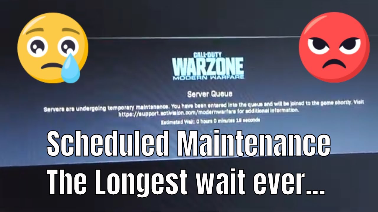 CoD Warzone : Longest Server queue ever on Xbox. Scheduled maintenance ...