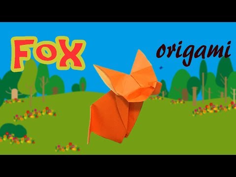 Easy Origami Fox for Kids | How to Make a Paper Animal Fox with only ...
