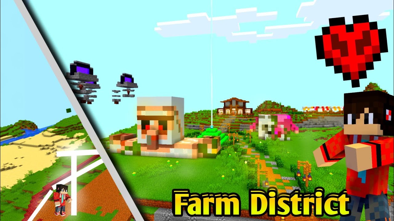 I Build the Farm Distric in Minecraft Hardcore - YouTube